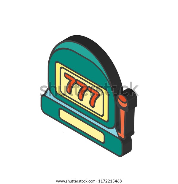 Slot Machine Isometric Left Top View Stock Vector (Royalty Free ...