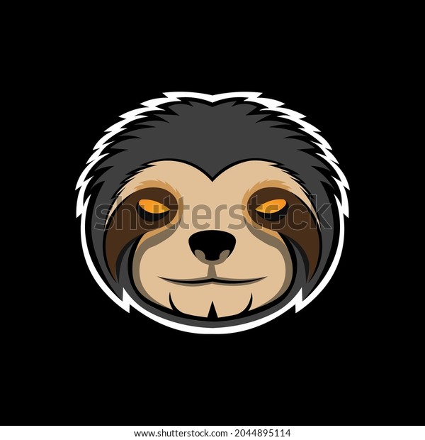 Sloth Evil Facial Expression Vector Stock Vector (Royalty Free ...