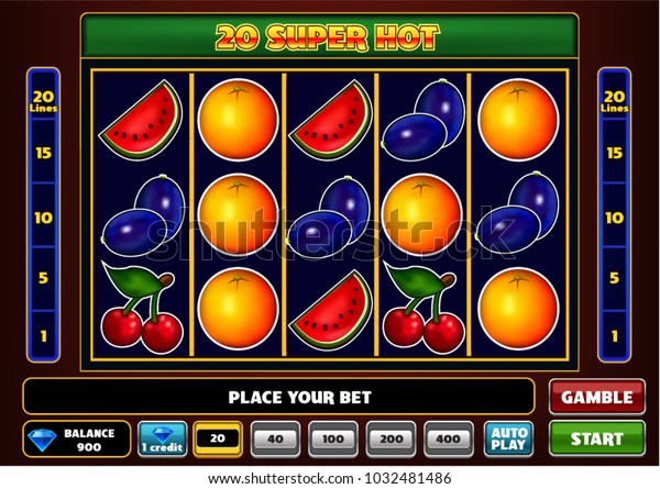 Slots Gameplay Screen Mobile Game Assets Stock Vector (Royalty Free ...
