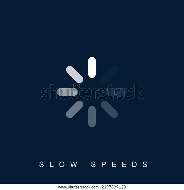 Slow Speed Icon Vector Illustration Stock Vector (Royalty Free ...