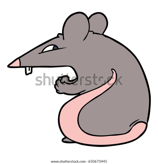 Sly Cartoon Rat Stock Vector (Royalty Free) 650673445 | Shutterstock
