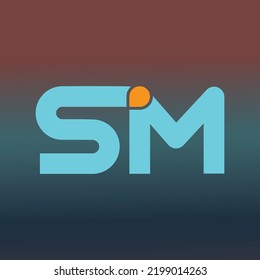 Sm Color Logo Design Vector Stock Vector (Royalty Free) 2199014263 ...