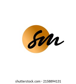 Sm Company Name Initial Letters Monogram Stock Vector (Royalty Free ...