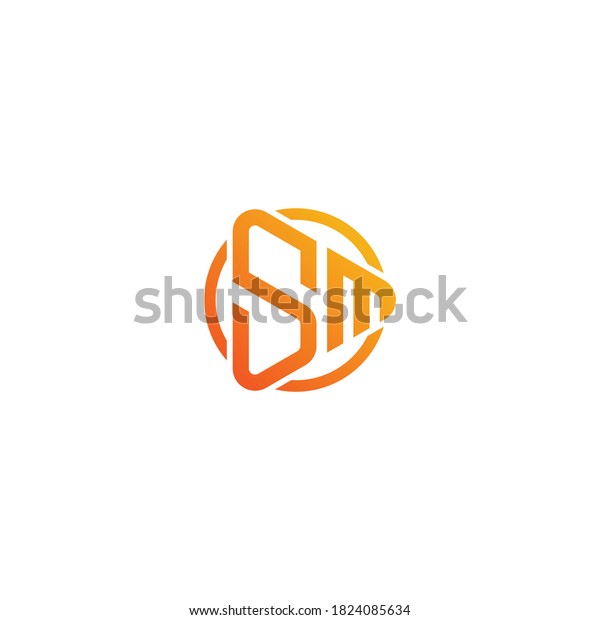 Sm Letter Logo Unique Logo Design Stock Vector (Royalty Free ...