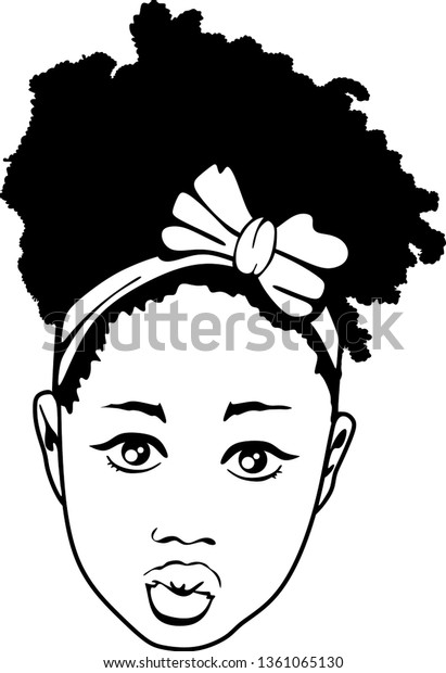 Small Black Girl Bow Vector Stock Vector (Royalty Free) 1361065130 ...