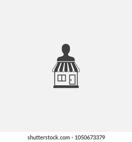 Small Business Icon Simple Element Illustration Stock Vector (Royalty ...