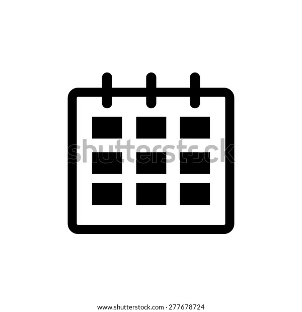 Small Calendar Symbol Icon Vector Illustration Stock Vector (Royalty ...