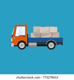 Small Cargo Truck Lorry Boxes On Stock Vector (Royalty Free) 773278453 ...