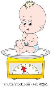 329 Child weighing scale cartoons Images, Stock Photos & Vectors ...