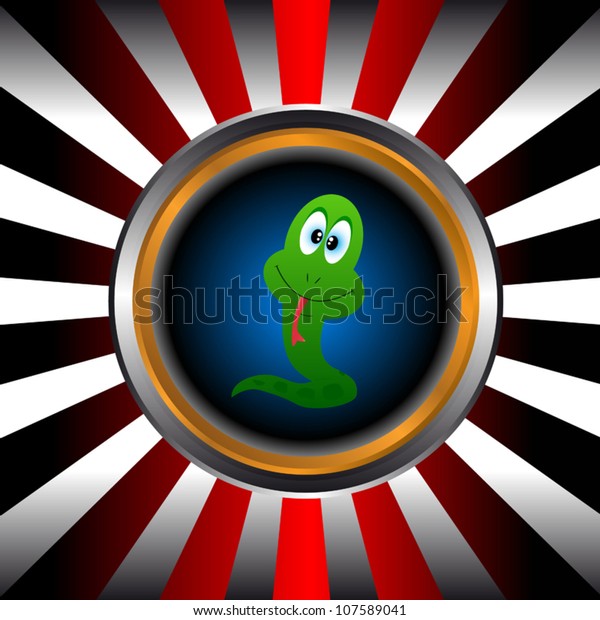 Small Cub Snake Made Cartoon Style Stock Vector (Royalty Free ...