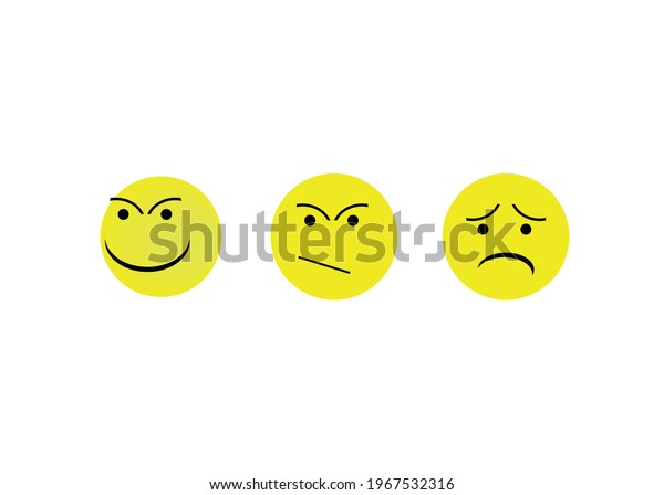 Small Emoji Collection Vector Graphic Designs Stock Vector (Royalty ...