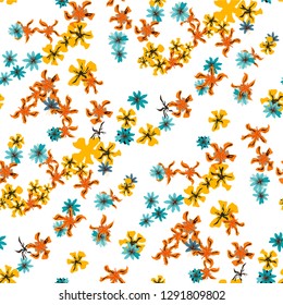 Small Floral Seamless Texture Lovely Wild Stock Vector (Royalty Free ...