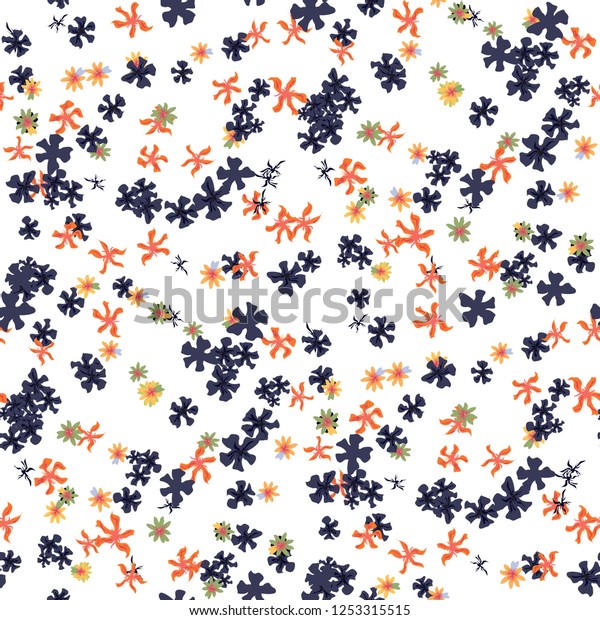 Small Floral Seamless Texture Lovely Wild Stock Vector (Royalty Free ...