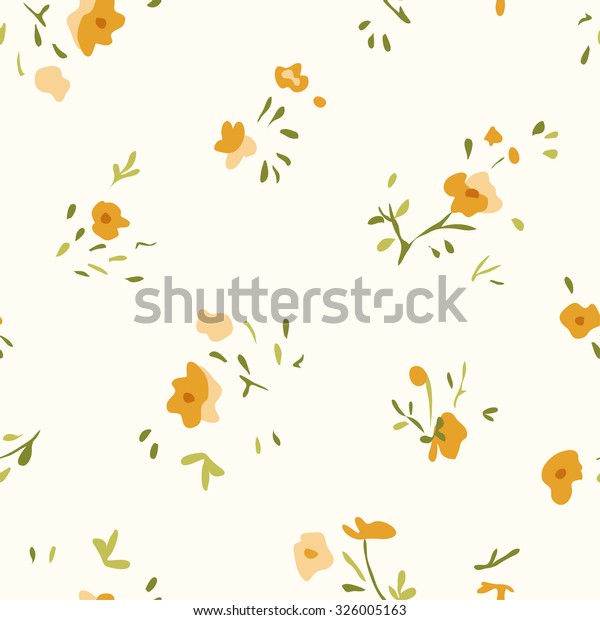 Small Flower Pattern Vintage Floral Seamless: vector de stock (libre de ...