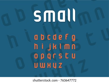 Small Font Vector Stock Vector (Royalty Free) 763647772