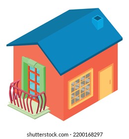 Small House Icon Isometric Vector New Stock Vector (Royalty Free ...