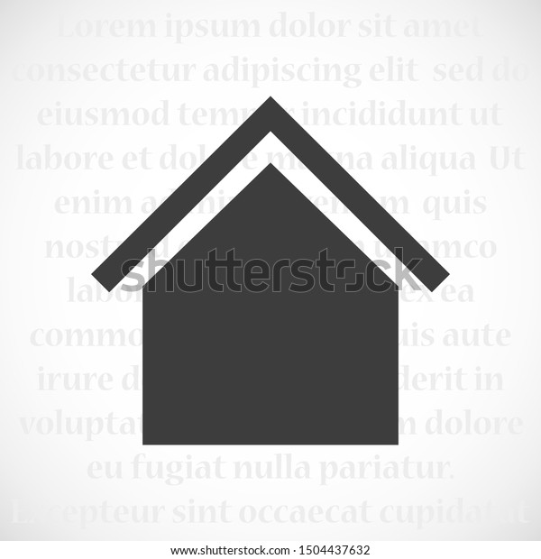 Small House Icon Vector Stock Vector (Royalty Free) 1504437632 ...