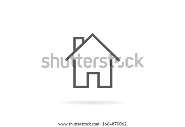 Small House Icon Vector Simple Flat Stock Vector (Royalty Free ...
