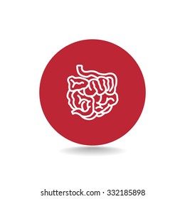 Small Intestine Icon Stock Vector (Royalty Free) 321964070