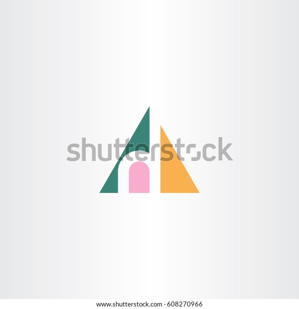 Small Letter H Triangle Logo Icon Stock Vector (Royalty Free) 608270966 ...