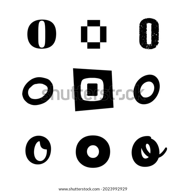 Small Letter O Alphabet Design Stock Vector (Royalty Free) 2023992929 ...
