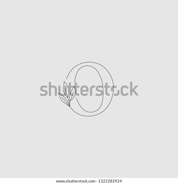 Small Letter O Line Art Design Stock Vector (Royalty Free) 1322282924 ...