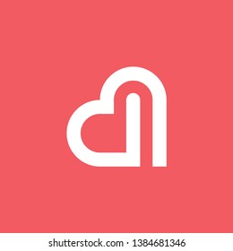 Small Letters D Heart Shape Stock Vector (Royalty Free) 1384681346 ...