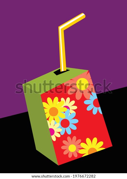 Small Packet Natural Juice Fresh Juice Stock Vector (Royalty Free ...