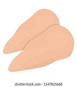 Small Piece White Meat Layer Skin Stock Vector (Royalty Free ...