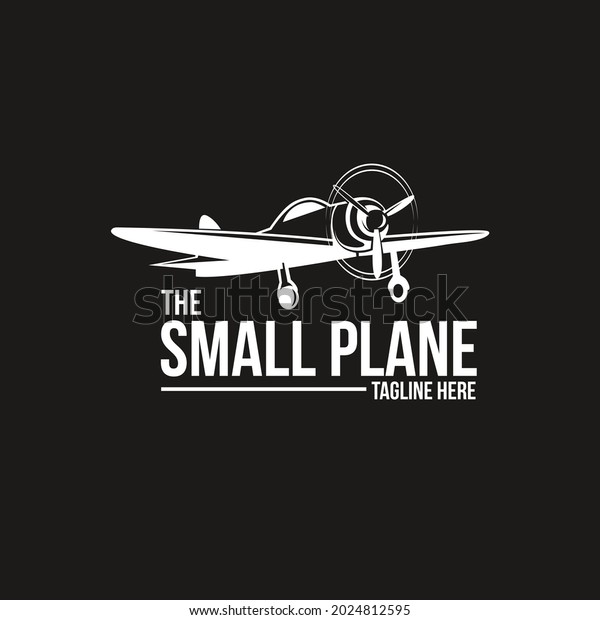 Small Plane Illustration Logo Templates Stock Vector (Royalty Free ...