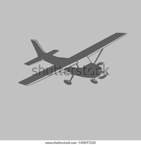 Small Plane Vector Illustration Single Engine Stock Vector (Royalty ...