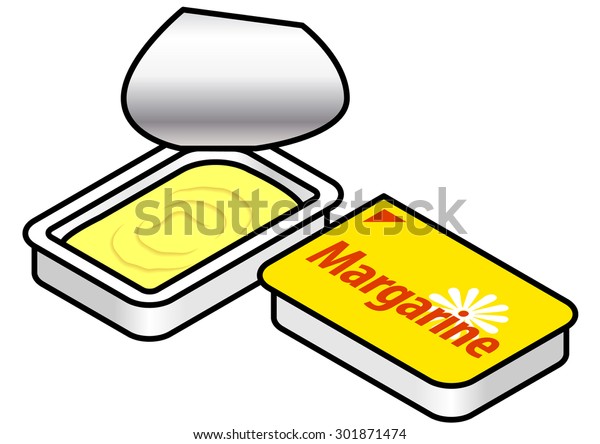 Small Plastic Pack Margarine Stock Vector (Royalty Free) 301871474 ...
