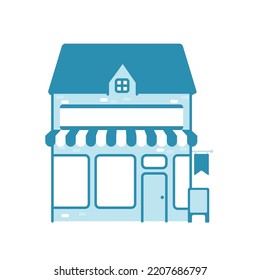 Small Retail Shop Vector Illustration Front Stock Vector (Royalty Free ...