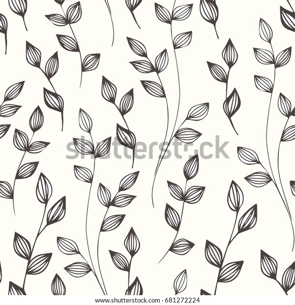 Small Stylized Branches Hand Drawing Vector Stock Vector (Royalty Free ...