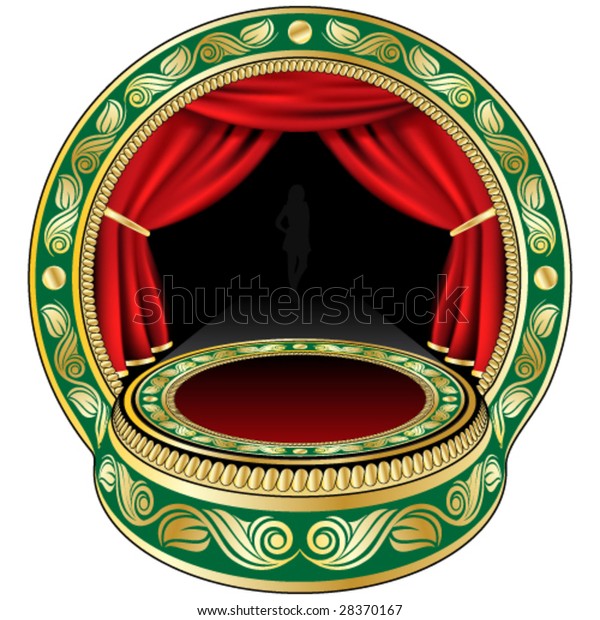 Small Theatre Stage Stock Vector (Royalty Free) 28370167 | Shutterstock