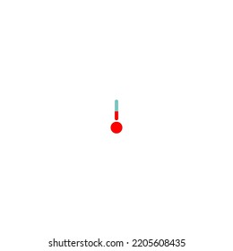 Small Thermometer Isolated On White Background Stock Vector (Royalty ...