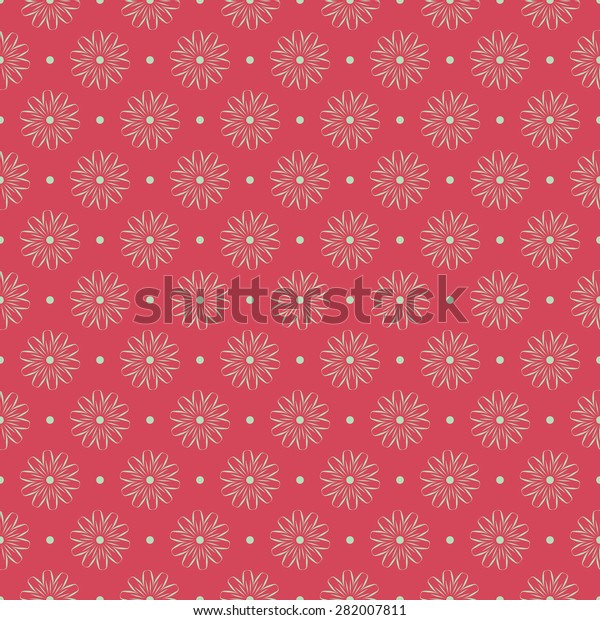 Small Tiny Flowers Dots Vintage Colors Stock Vector (Royalty Free ...