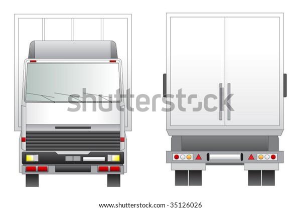 Small Truck Vector Stock Vector (Royalty Free) 35126026 | Shutterstock