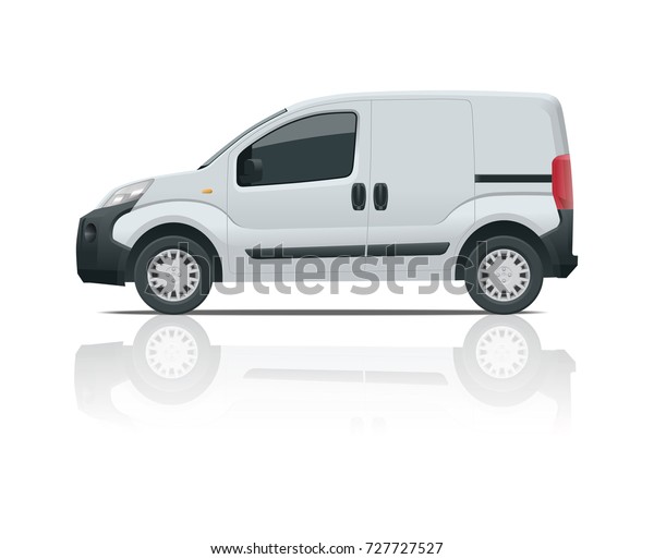 Small Van Car Isolated Vehicle Template Stock Vector (Royalty Free ...