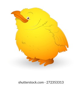 Small Yellow Cartoon Bird Stock Vector (Royalty Free) 272353313 ...