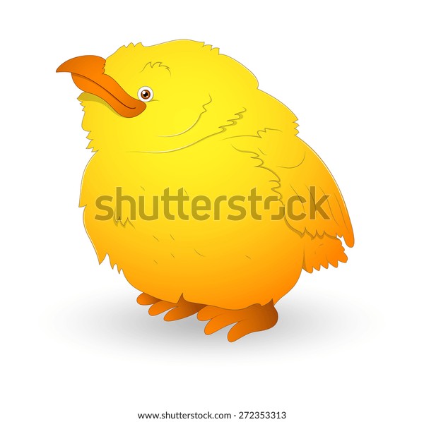 Small Yellow Cartoon Bird Stock Vector (Royalty Free) 272353313 ...