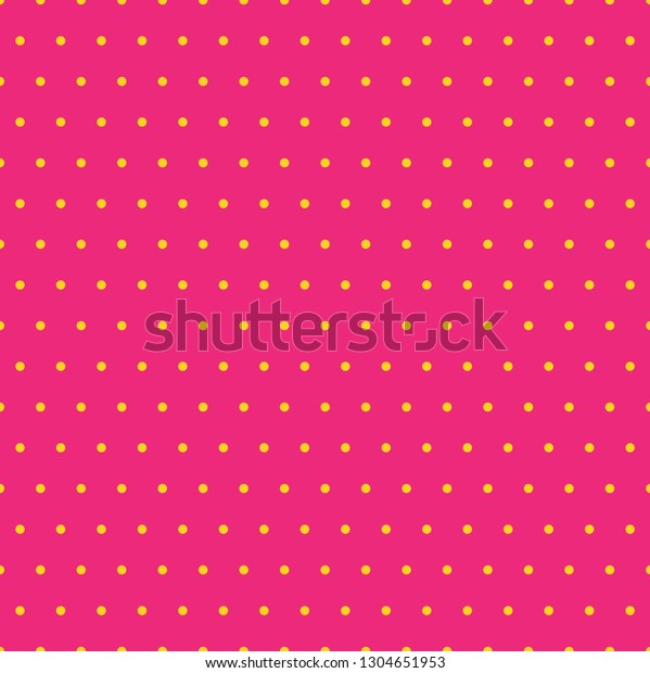 Small Yellow Polka Dots On Pink Stock Vector (Royalty Free) 1304651953 ...