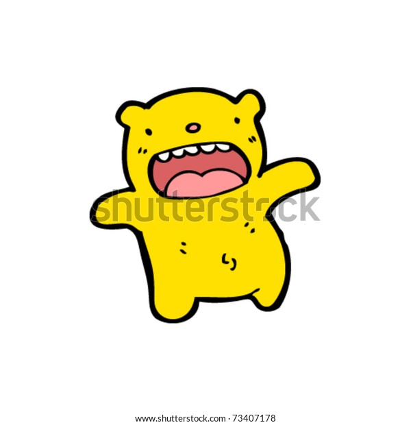 Small Yellow Teddy Bear Cartoon Stock Vector (Royalty Free) 73407178 ...