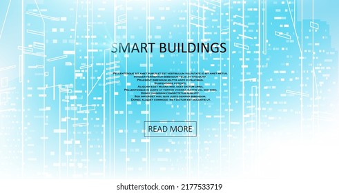 Smart Building Concept Design City Illustration Stock Vector (Royalty ...