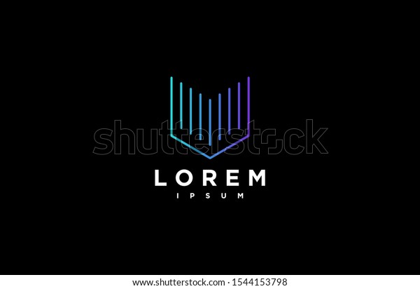 Smart Building Logo Elegant Brand Stock Vector (Royalty Free ...