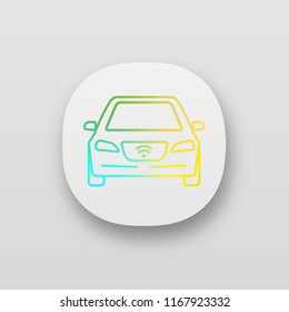 Smart Car App Icon Nfc Auto Stock Vector (Royalty Free) 1167923332 ...