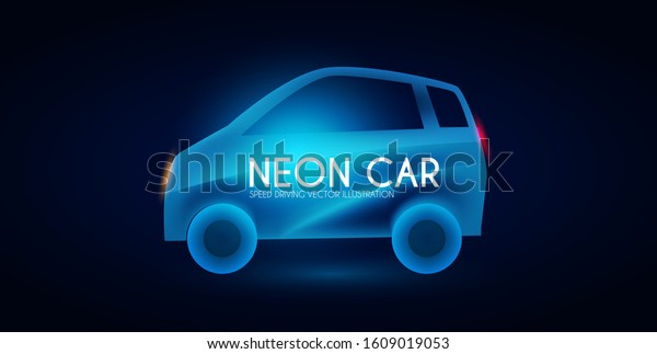 Smart Car Design Transparent Light Effect Stock Vector (Royalty Free ...