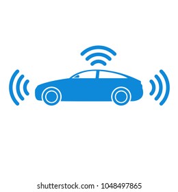 Smart Car Icon Vector Illustration Stock Vector (Royalty Free ...
