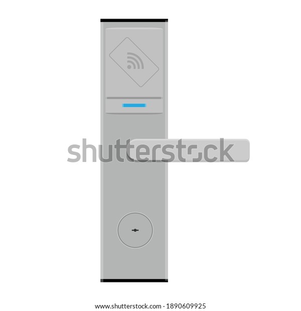 Smart Card Door Key Lock System Stock Vector (Royalty Free) 1890609925 ...