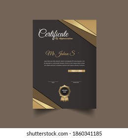 Smart Certificate Achievement Template Design Stock Vector (Royalty ...